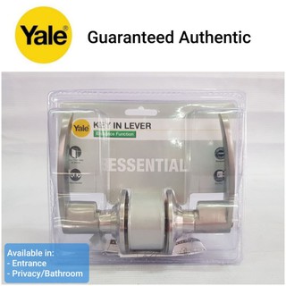 Yale Lever Essential Door Knob Lockset Entrance VL4447 US15 Privacy ...