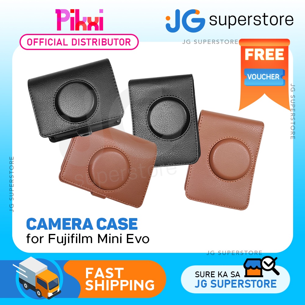 Pikxi Fujifilm Instax Mini Evo Portrait & Landscape PU Leather Camera ...
