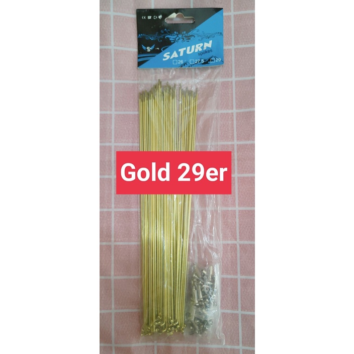 SATURN Bike Spokes 26, 27.5, 29 Stainless MTB Bicycle Rayos 72pcs ...