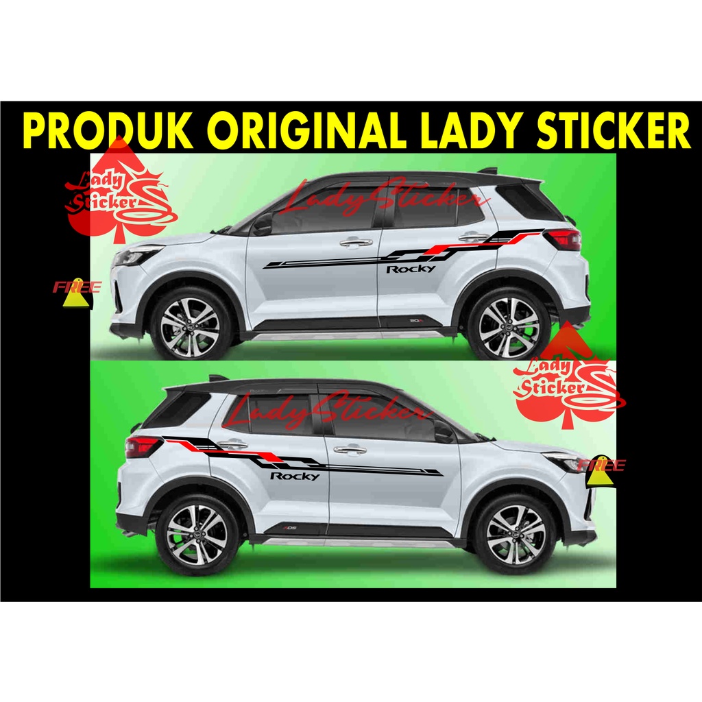 ROCKY CAR STICKER DAIHATSU ROCKY TOYOTA RAIZE CUSTOM TEXT CAR STRIPE ...