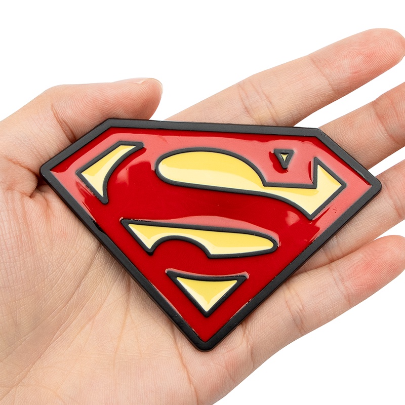 Superman Logo Car Sticker 3D Three-Dimensional Modified Unique Metal ...