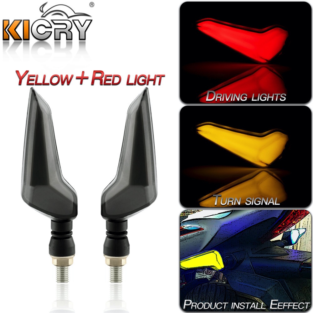 KICRY Angel Wing Motorcycle Turn Signal Light MIO I 125 Mxi125 Msi125 ...