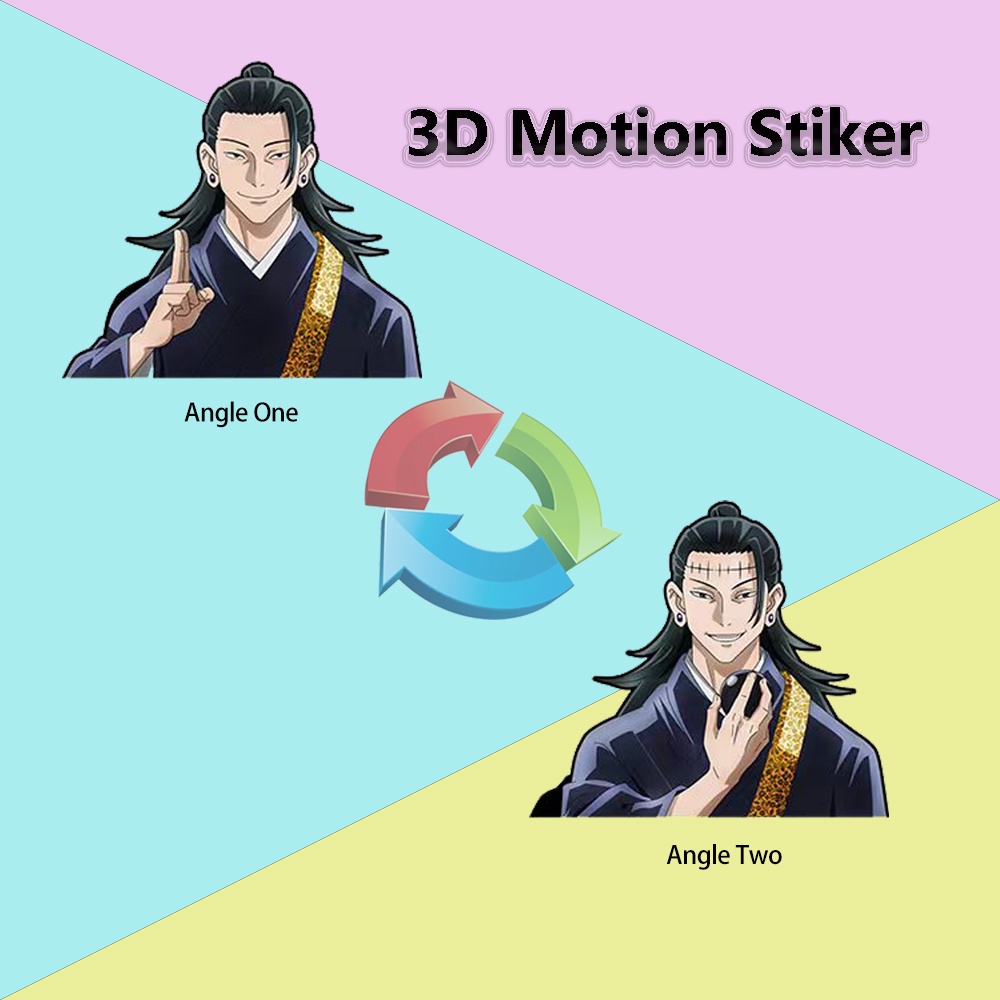 Suguru Geto Jujutsu Kaisen Anime 3D Motion Car Stickers Self-adhesive ...