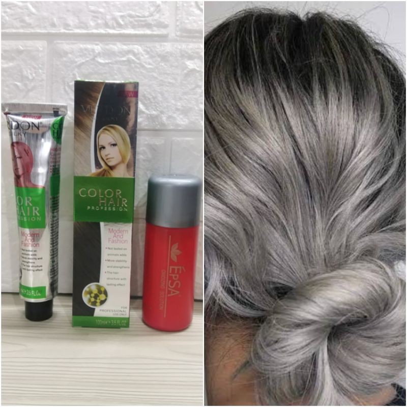 LIGHT GRAY hair color 100ml | Shopee Philippines