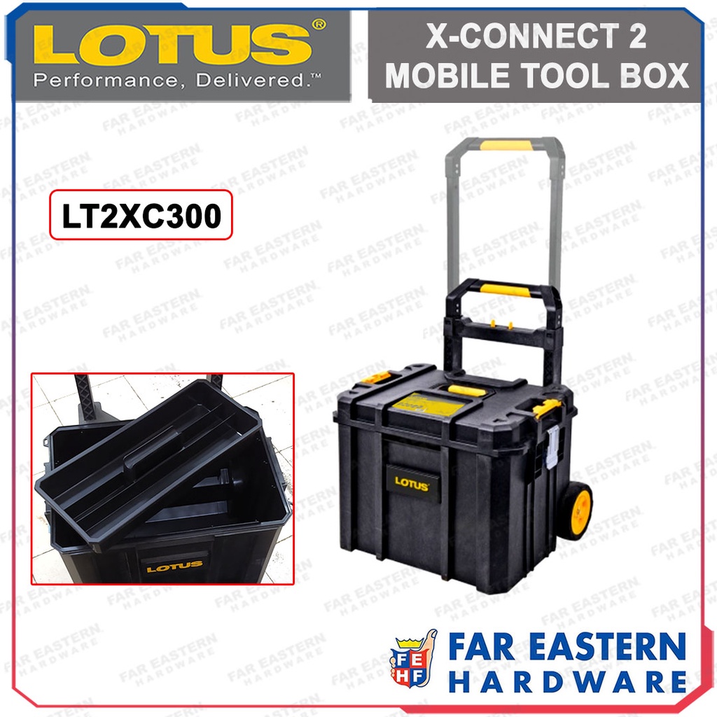 LOTUS X-Connect 2 Mobile Trolley Toolbox Organizer Storage Tool Box ...