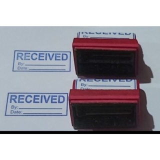 Rubber Stamp Machine Made Wooden Handle.'RECEIVED,FILE COPY,DISBURSED ...