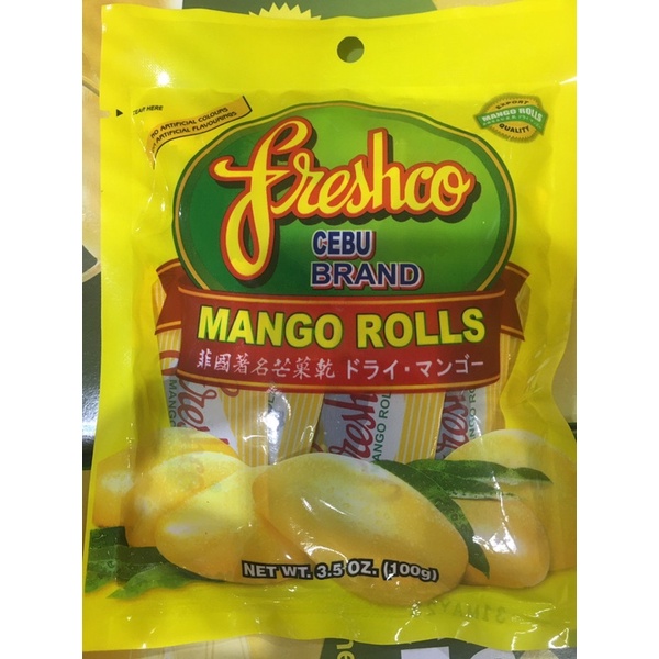 Freshco mango rolls 100g Cebu mango rolls | Shopee Philippines
