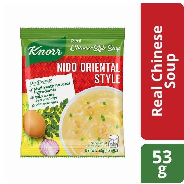 Knorr Nido Oriental Style Chinese Soup Mix 53g | Shopee Philippines