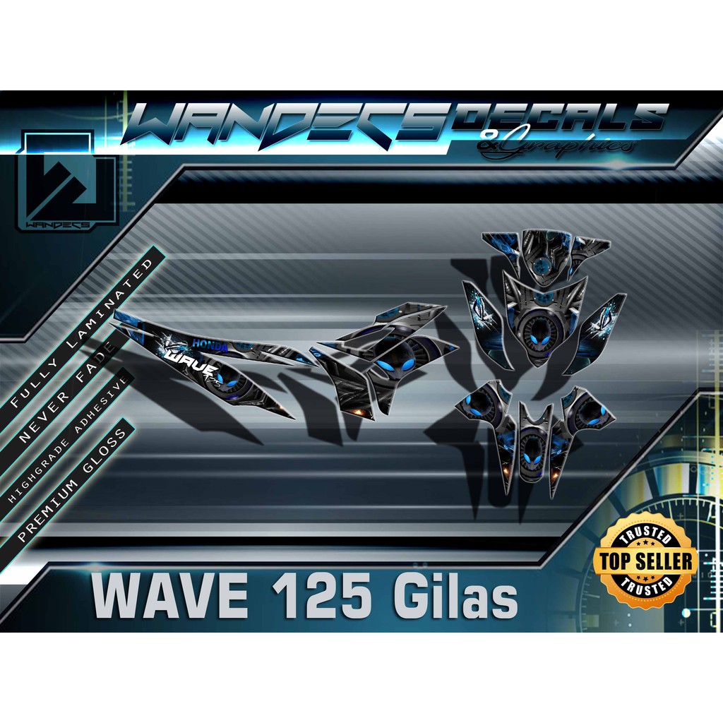 Wave 125 Gilas Alienware Design by Wandecs | Shopee Philippines