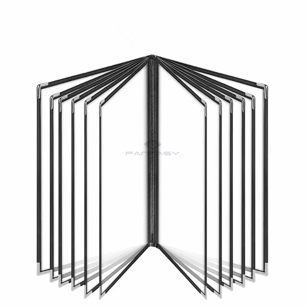 12 Pages 24 Faces A4 Transparent Menu Cover Restaurant Menu Folder Menu ...