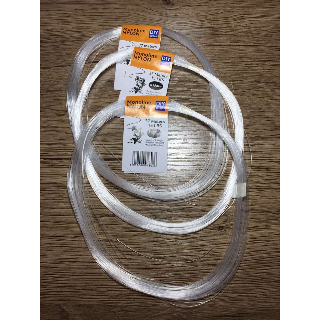 Veeds Clear Nylon DIY line, Nylon string (TANSI) Charms, Pendant ...