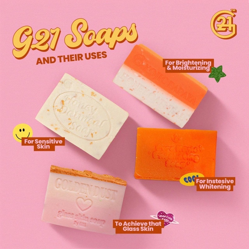 G21 Golden Dust/Duo Soap/Honey Oatmeal (ONHAND) | Shopee Philippines