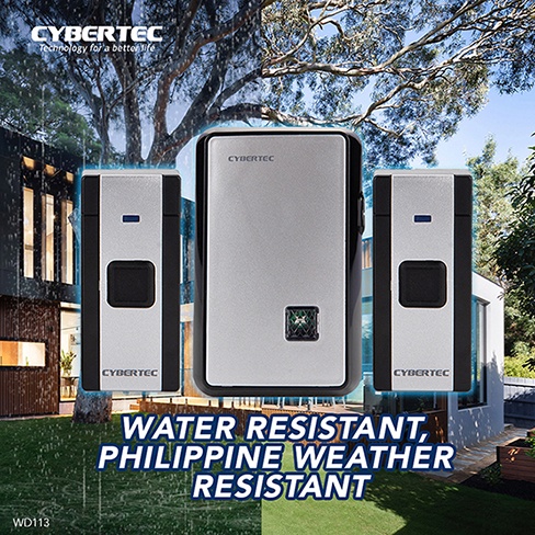 CYBERTEC DIGITAL Wireless doorbell One base Two remote WD113 | Shopee ...