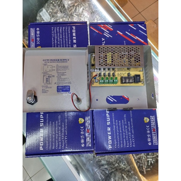 Power SUPPLY CCTV 12V 5A BOX PANEL 4CHANEL | Shopee Philippines