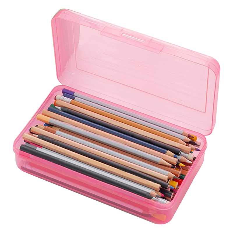 seve Hard Plastic Pencil Case Crayon Pen Box Sketch Pencil Case ...