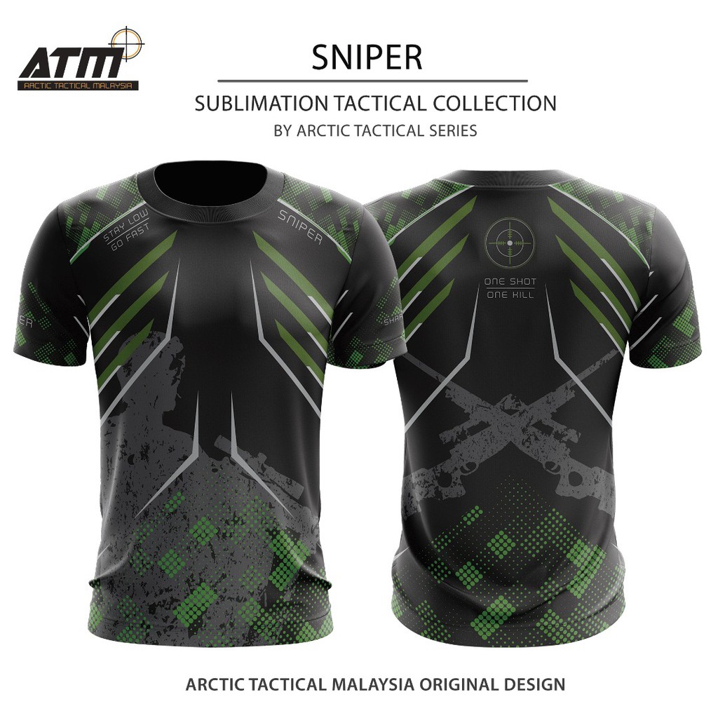 full 100% interlock sublimation t shirt sniper sas paskal commando ...