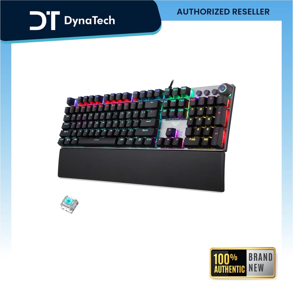 Aula F2088 Multimedia Durable Metal Panel BLACK with Magnetic Wrist ...