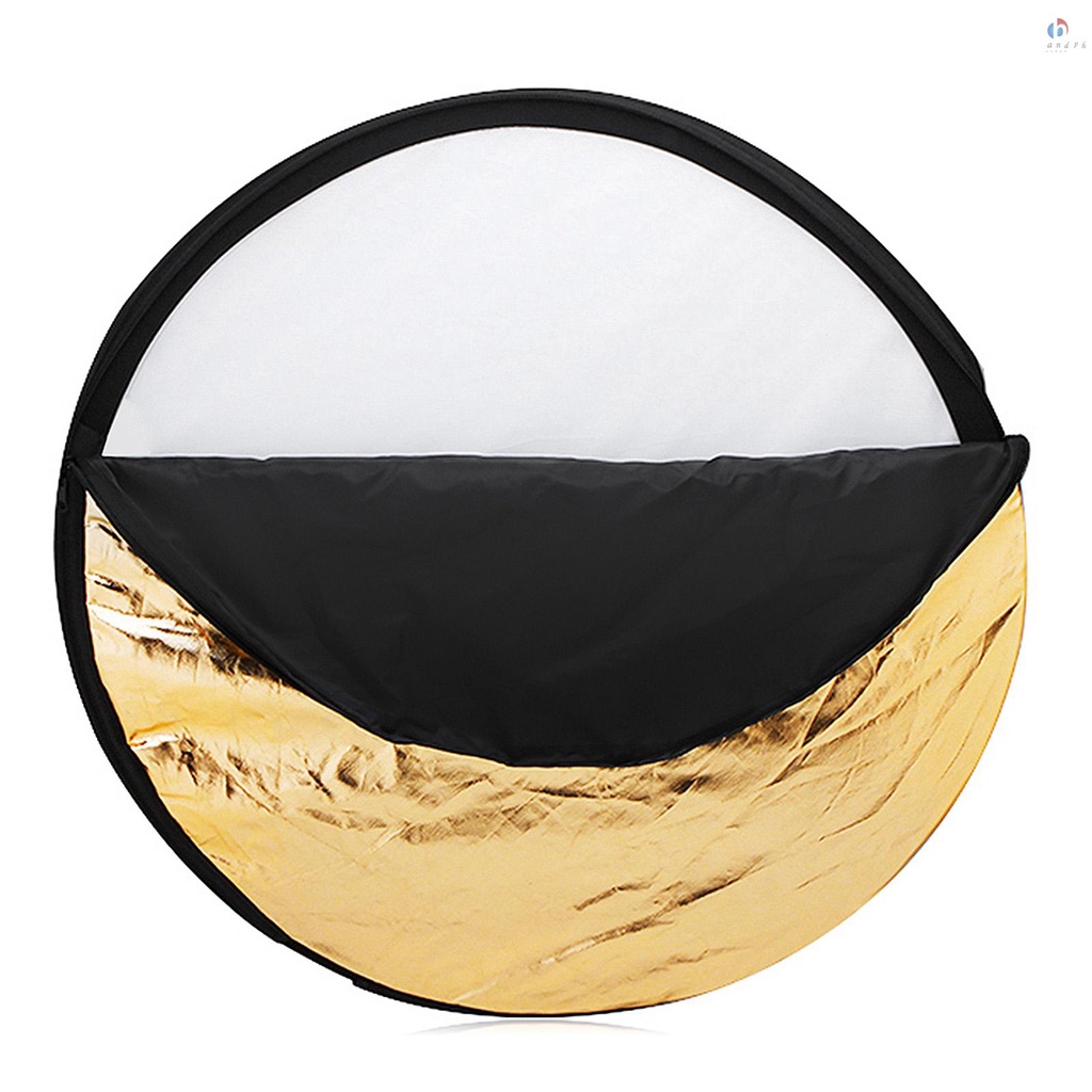 Andoer 24 Inch 60cm Disc 5 In 1 (Gold Silver White Black Translucent ...