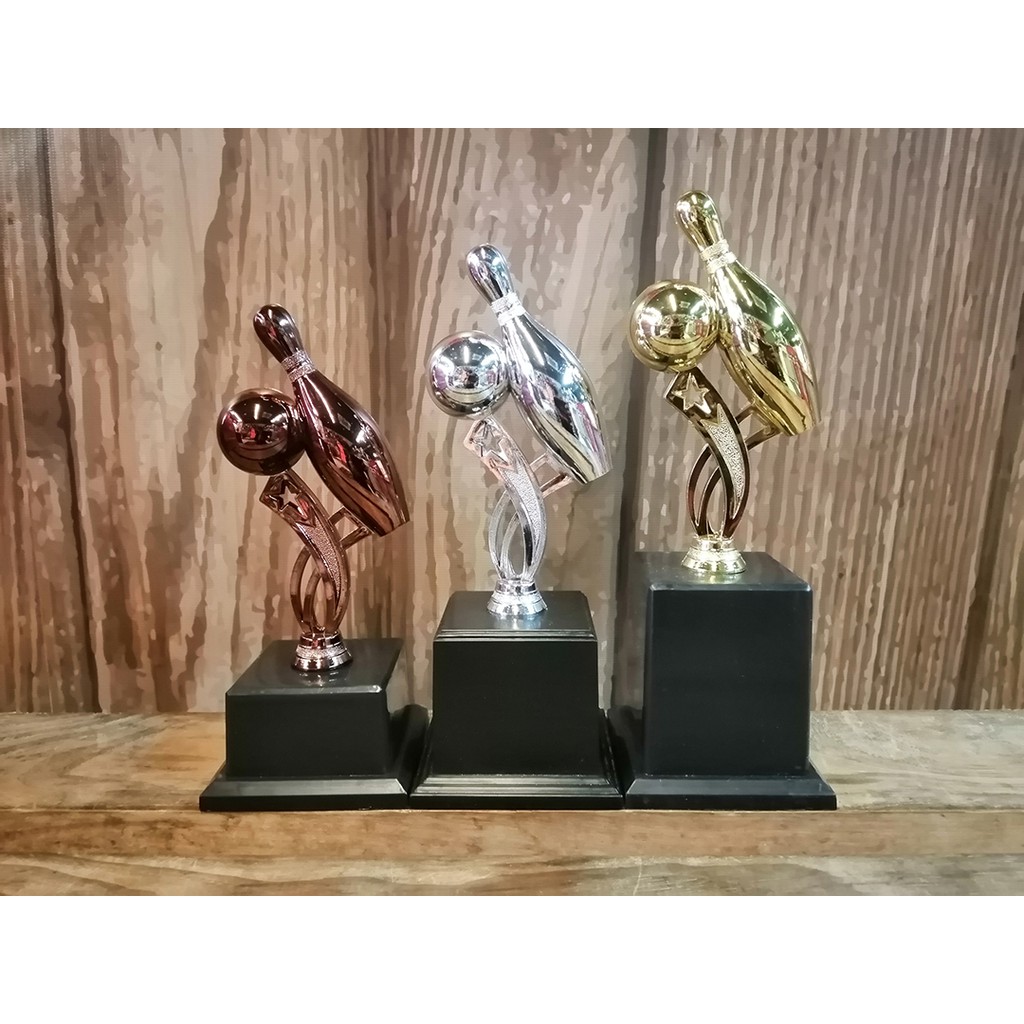 Trophy NN125 Pattern Bowling Gold / Silver / Bronze Trofi Souvenir ...