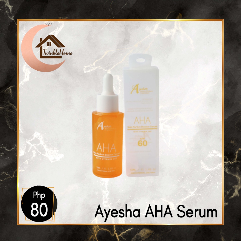 Twinklehome Original Ayesha AHA Serum (50ml) | Shopee Philippines