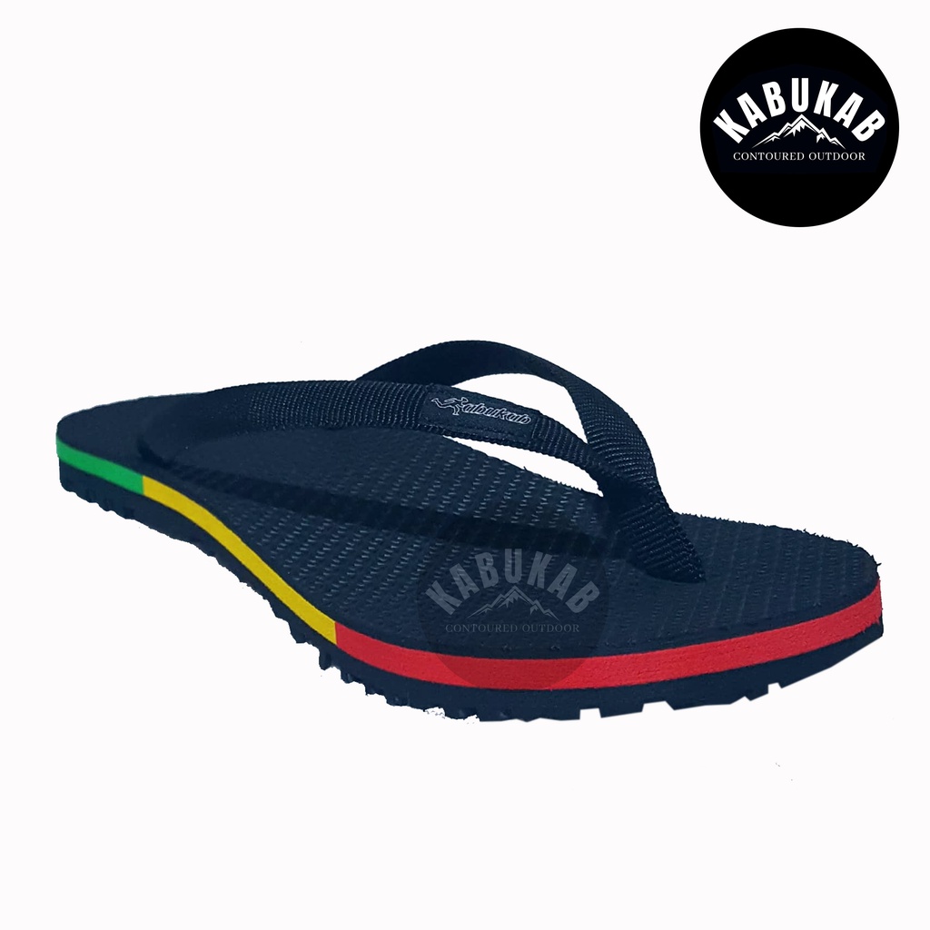 Rasta Midsole (B) Thin Straps Slippers (Original Design By: KABUKAB ...