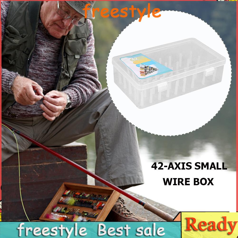 42 Spools Reels Sorting Container Case Fishing Line Sewing Thread ...