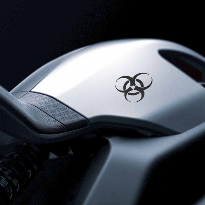 Reflective bumper stickers biochemical crisis dangerous goods nuclear ...