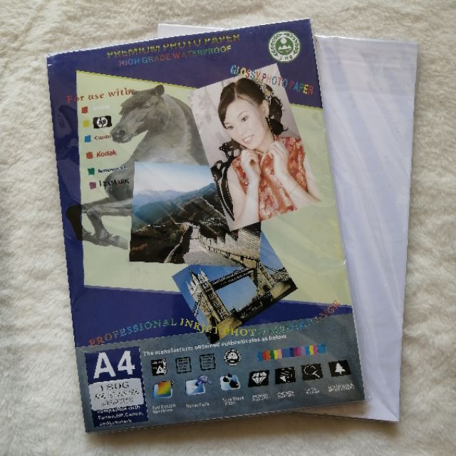 180gsm A4 Double Sided Photo Paper Glossy/50sheets/pack For Inkjet ...