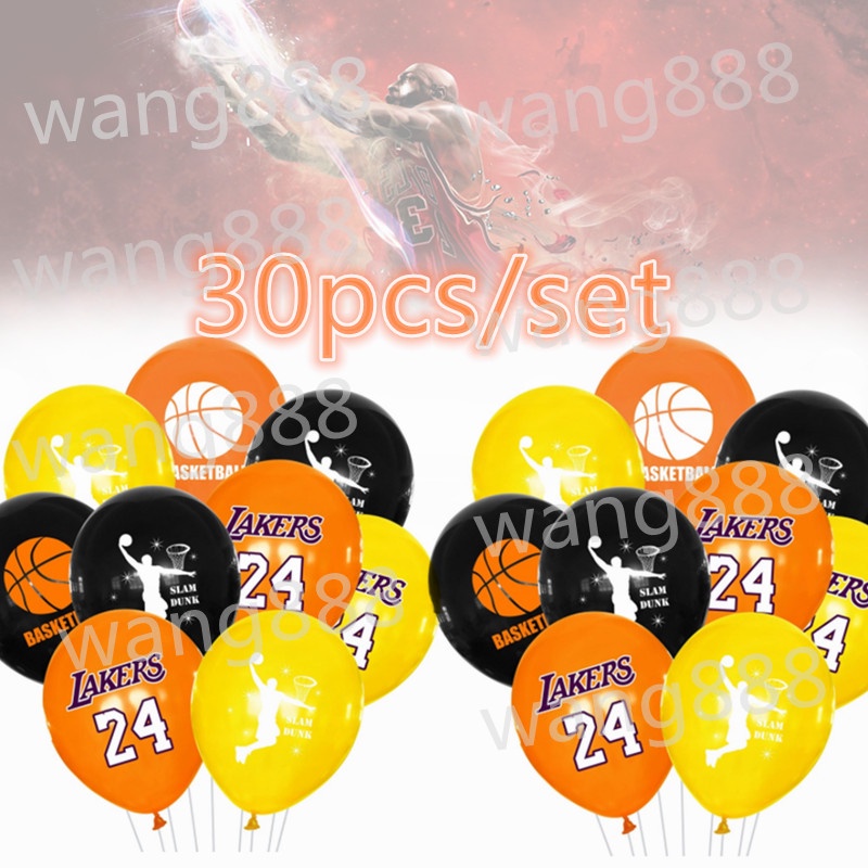 NBA Basketball Themed Birthday Balloons Commemorating Kobe Bryant 24th ...