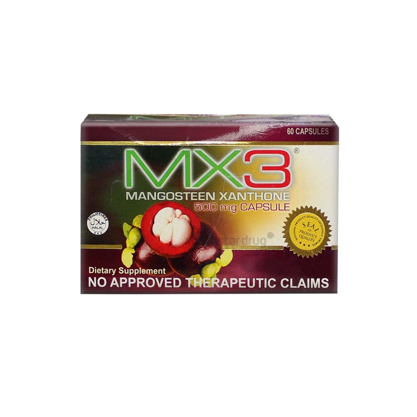 MX3 Mangosteen 500 mg Capsule - 60s | Shopee Philippines