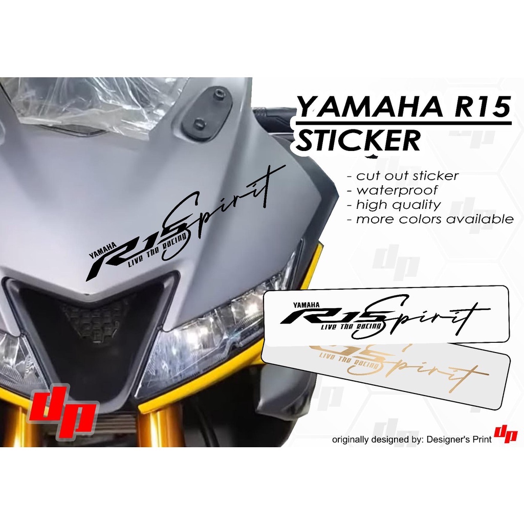 Yamaha R15 sticker - Cut out sticker, waterproof, R15 Sticker, Designed ...