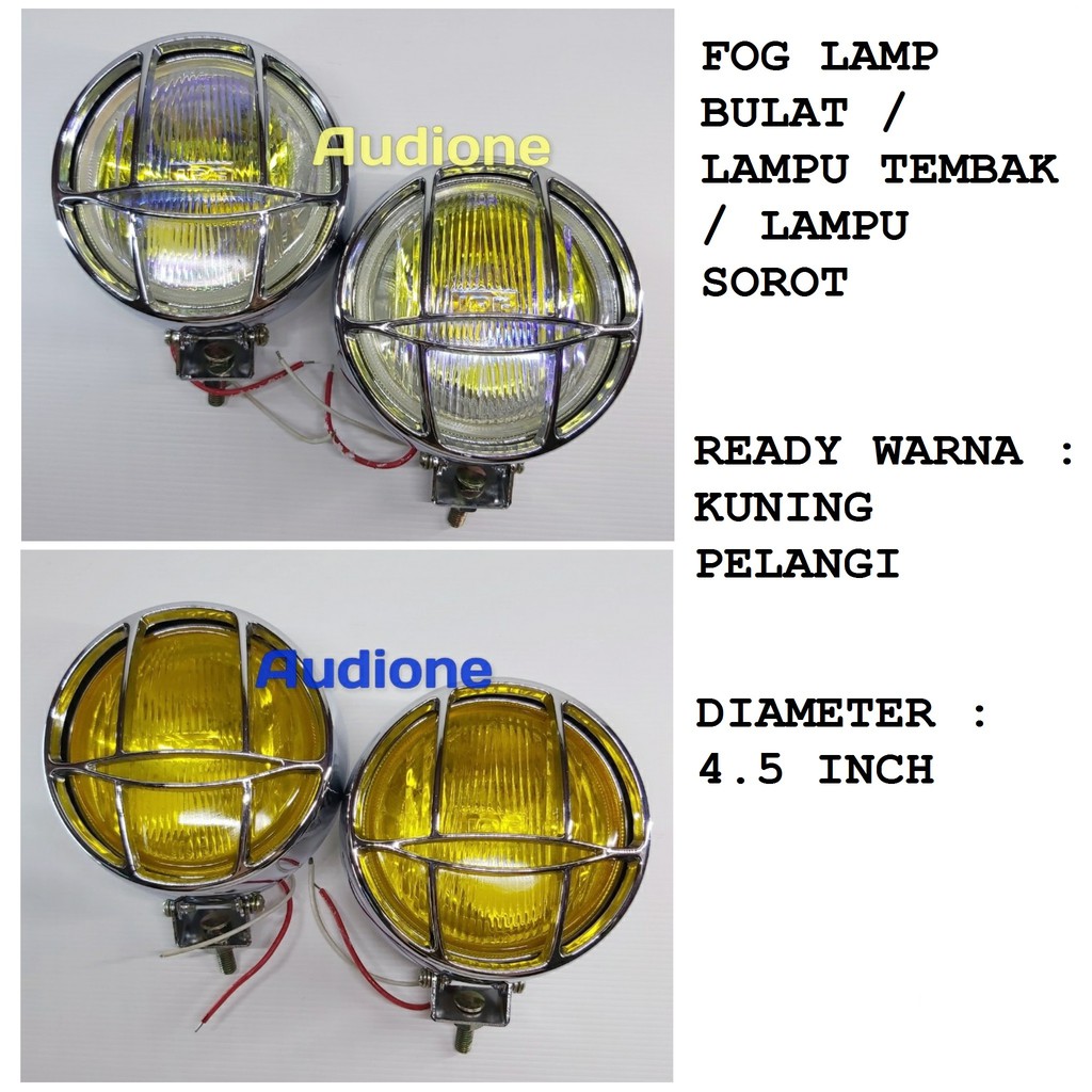 4.5 inch Rainbow Yellow Round Fog Lamp Shooting Lamp Fog Lamp Spotlight ...