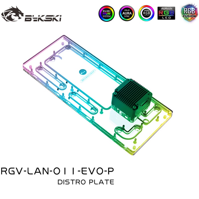 Bykski RGV-LAN-O11-EVO-P, Distro Plate For LIAN LI O11 EVO Case,MOD ...