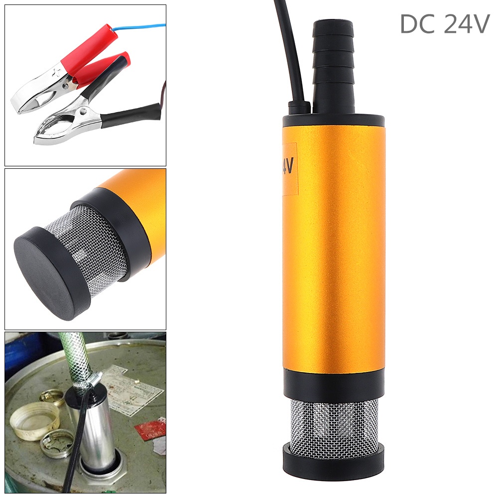 24V 38MM Gold Portable Aluminum Alloy Car Electric Submersible Fuel ...
