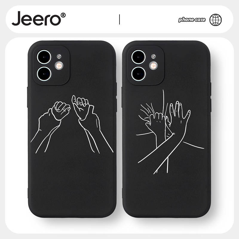 Jeero Soft Silicone Matching Couple Set Cute Aesthetic Shockproof Phone ...
