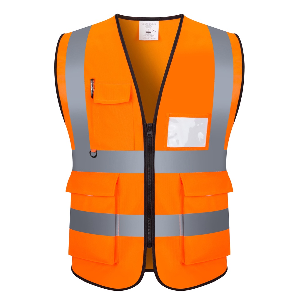 Reflectorized Orange Safety Vest with Three Pockets | Shopee Philippines