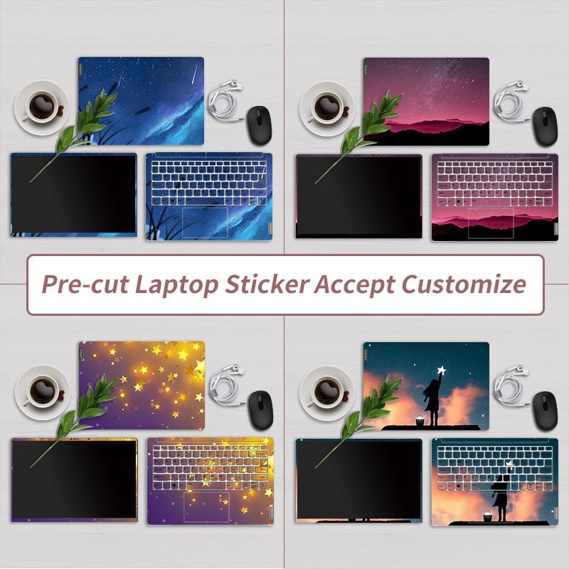 Cute Star Design Lenovo Laptop Skin Sticker for Thinkpad Thinkbook14 ...