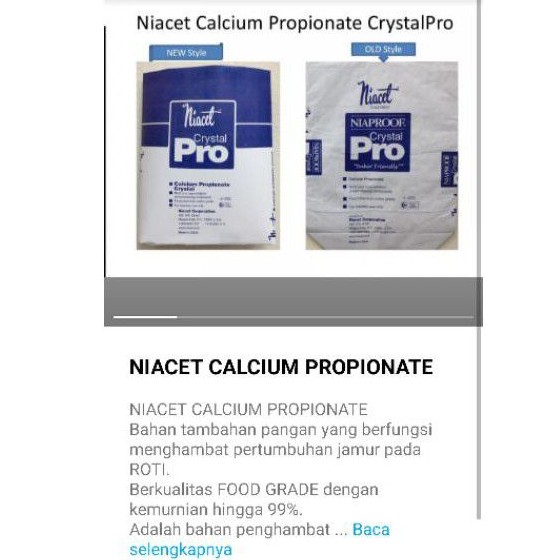 Cheap Niacet Propionate Calcium Crystal 200gr Repack | Shopee Philippines