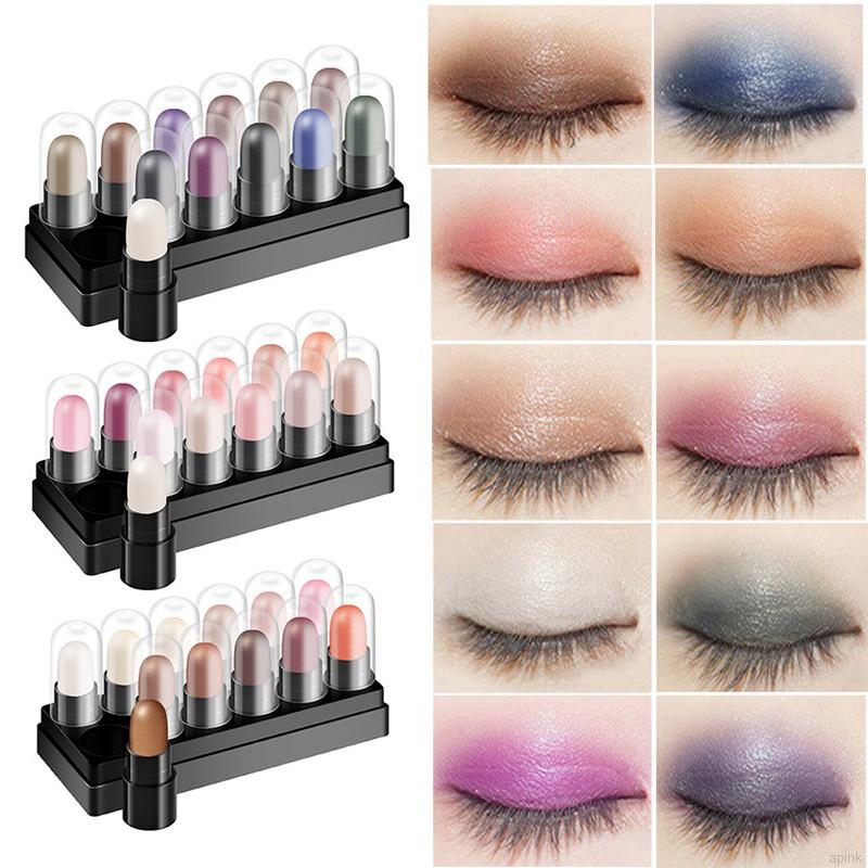DNM 12Pcs Mini Eyeshadow Set Waterproof Natural Glitter Shimmer ...