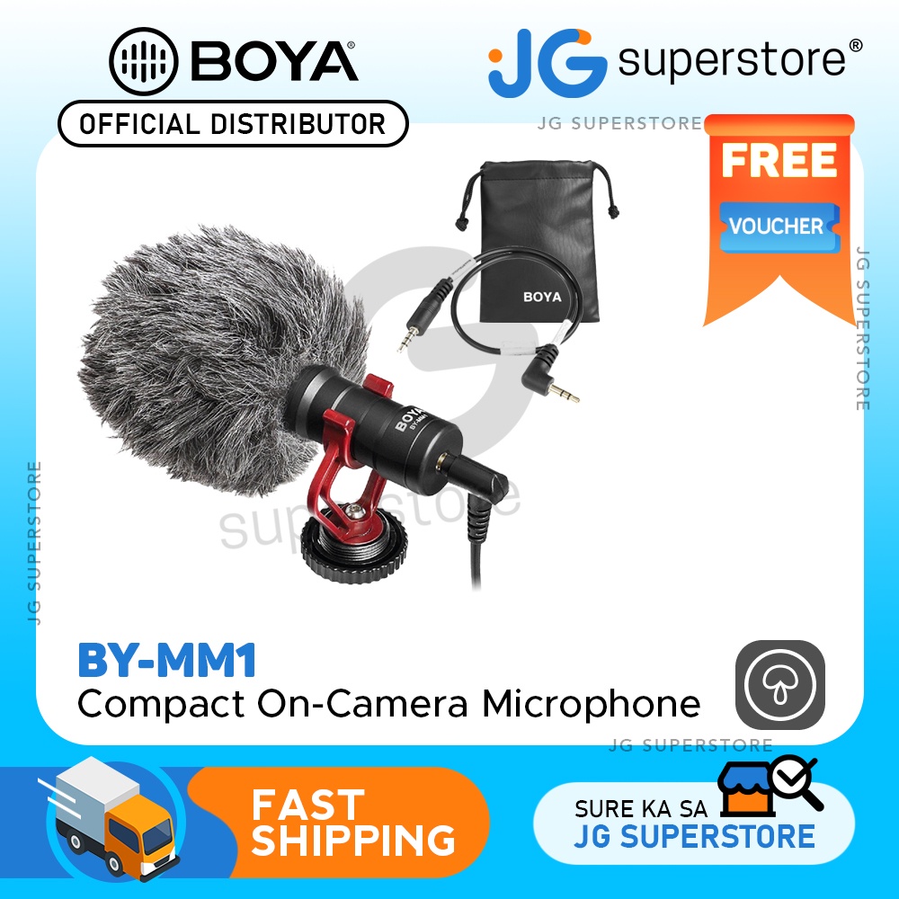 Boya BY-MM1 MM1 Compact Camera Smartphone Video Microphone for Youtube ...