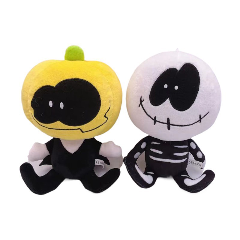 25CM Anime Friday Night Funkin Plush Toy Whitty Spooky Month Skid Pump ...