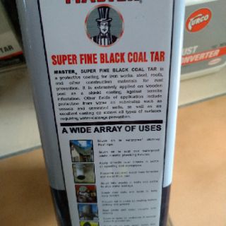 Master 4LTR Black Coal Tar Super Fine , Alkitran , Gallon | Shopee ...