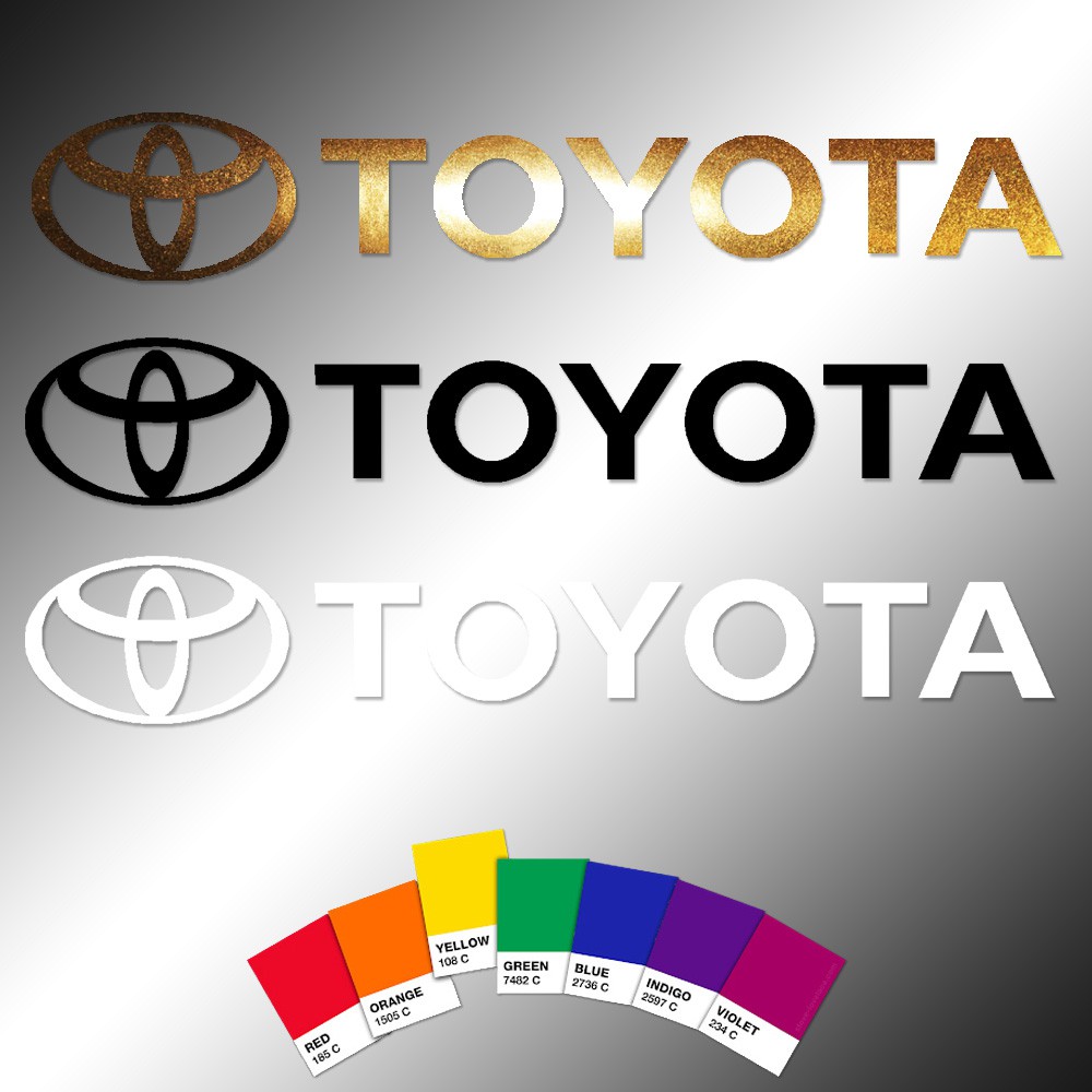 Sticker | 1X Toyota Logo | Weather Proof Die-cut decals | 6 inches ...