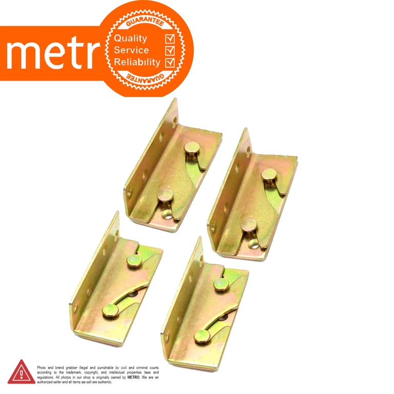 Bed frame bracket HEAVY DUTY slide type metal heavy duty corner ...