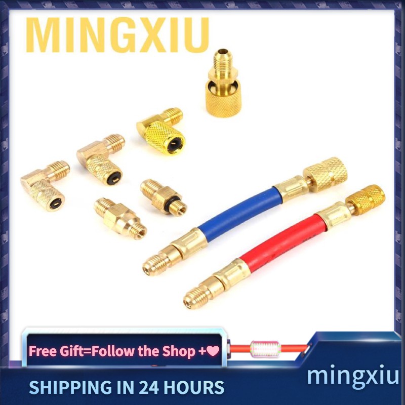 R134A R12 Car A/C Air Conditioner Refrigeration Converting Adapter ...