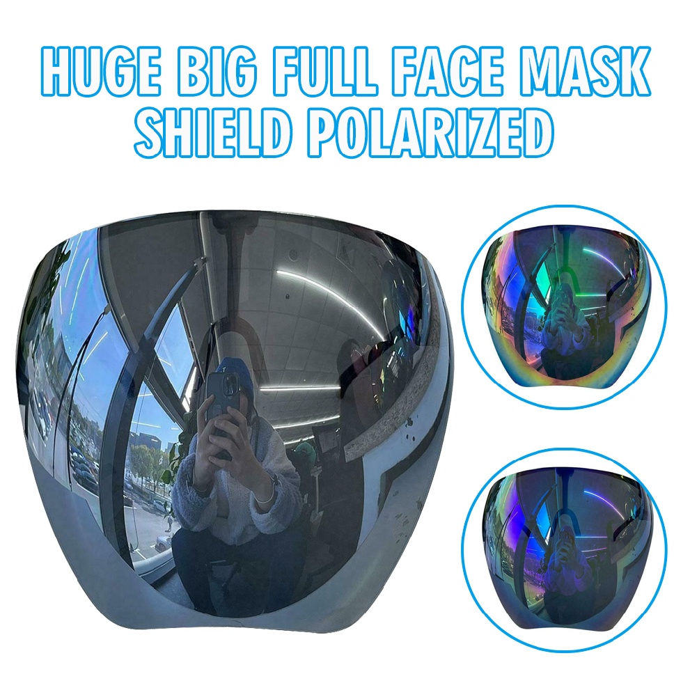 Aimy Oversized Big Full Face Mask Shield Polarized Large Mirror ...