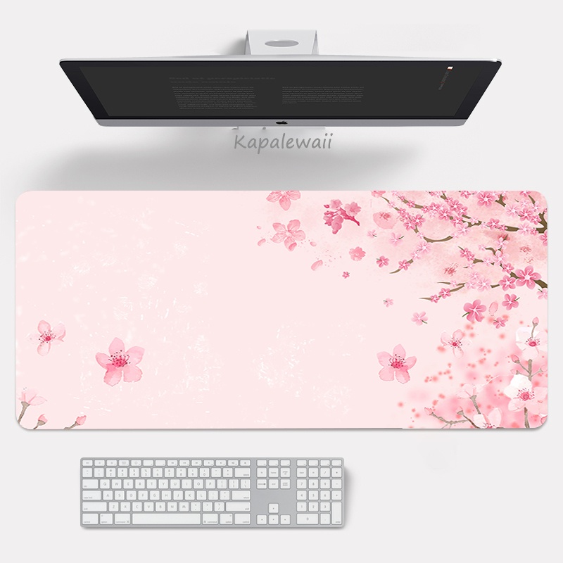Sakura Mouse Pad Table Mat Pink Flower Computer Keyboard Cute Mousepad ...