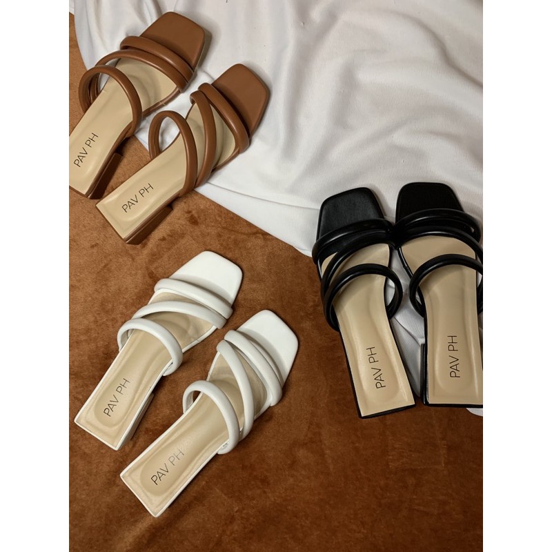 Sarah Block Heels 1 inch | Shopee Philippines