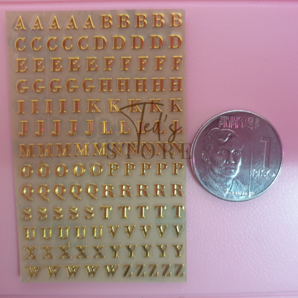 3mm Tiny Alphabet Letters Numbers Nail Resin DIY Decorative Sticker ...