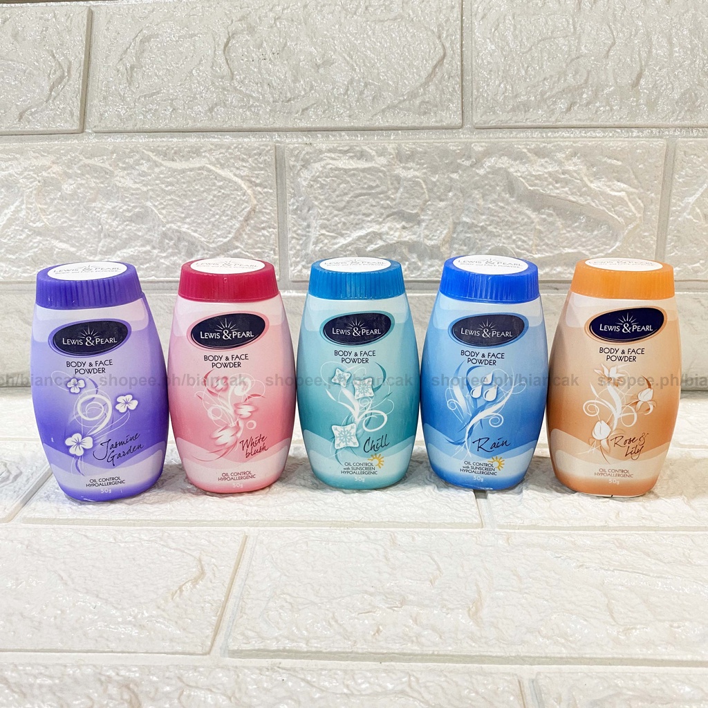 LEWIS & PEARL BODY AND FACE POWDER 50G (BEAUTY SECTION) | Shopee ...